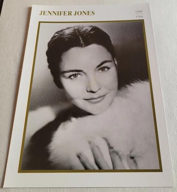 SCHAUSPIELERIN JENNIFER JONES | Portrait | Star-Foto / Sammelbild-Karte ...