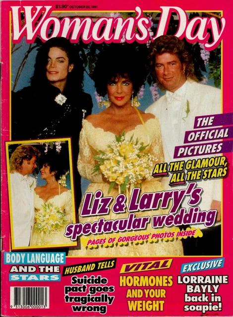 WOMAN'S DAY - Oct. 22, 1991 - Liz Taylor, Michael Jackson + Christina ...