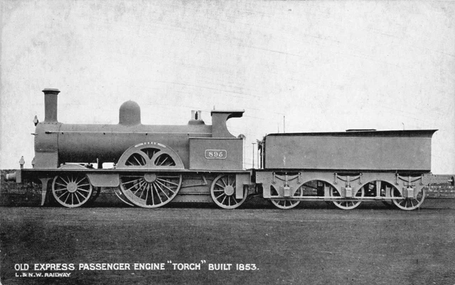 POSTCARD - LONDON & North Western Railway - Old Express Engine - Torch ...
