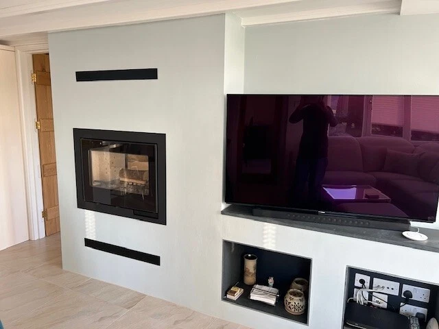 SCAN DSA 12 Double Sided Inset Wood Burning Stove 9-12 kw £2,950.00 ...