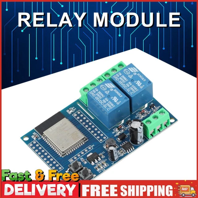 ESP32 SECONDARY DEVELOPMENT Board 1/2/8 Channel ESP32 WIFI BT BLE Relay Module £9.47 - PicClick UK