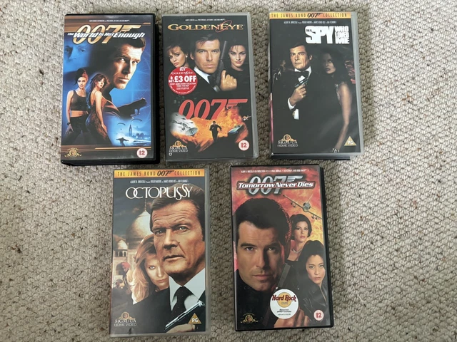 JAMES BOND MOVIE Bundle VHS Collection x 5 Variety Of Films Classics £10.00 - PicClick UK