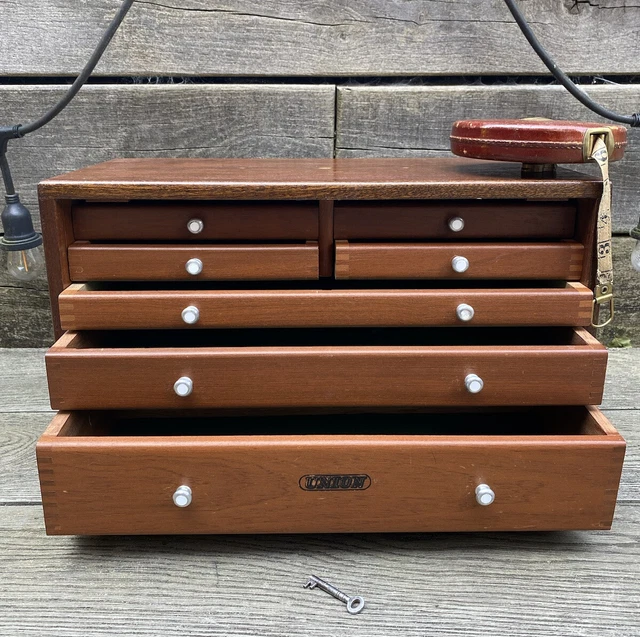 VINTAGE UNION ENGINEERS Toolbox/Cabinet Mid Century English made with ...