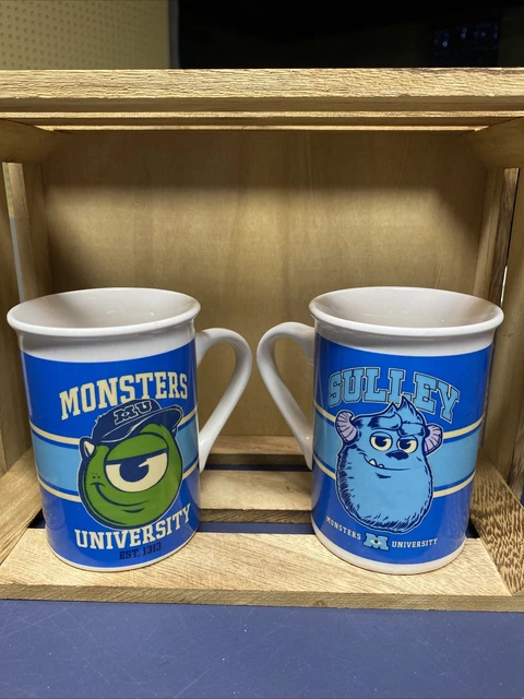 DISNEY PIXAR MONSTERS University Blue Coffee Cup Mugs Set Of 2 £9.90 ...