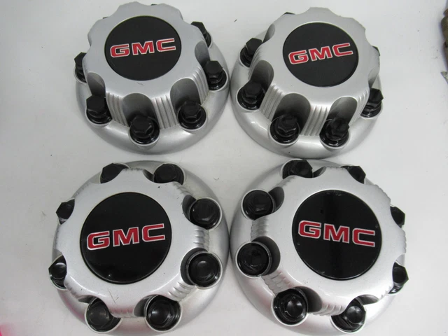 GMC CENTER CAPS Hubcaps Savanna Sierra 2500 3500 OEM 16" Wheel 15006332 ...
