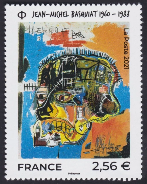 2021 FRANCE N°5466** Jean-Michel Basquiat Tableau FRANCE 2021 Painting ...