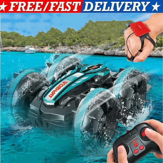 AMPHIBIOUS REMOTE CONTROL Car 4WD Off-Road Toy Car 360° Waterproof RC ...