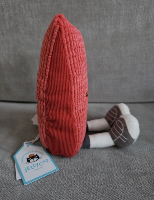 JELLYCAT AMUSEABLES RED Card Soft Plush Football Referee Gift World Cup ...