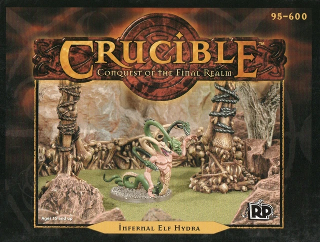 RAL PARTHA MINIATURE INFERNAL ELF HYDRA Box Set Boxed 95600 Crucible D ...