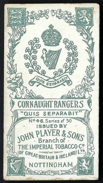 PLAYER - BADGES & Flags Of British Regiments (Green) - #46 Connaught ...