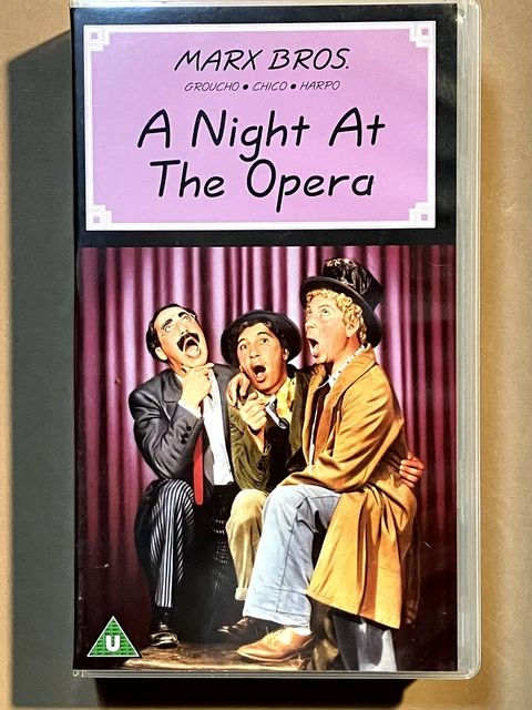 MARX BROTHERS, A Night At The Opera, VHS Video, Cert U, Classic Comedy ...