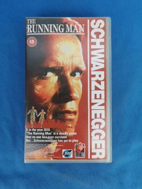 THE RUNNING MAN -VHS Video - 1987 - Arnold Schwarzenegger - (1990 ...