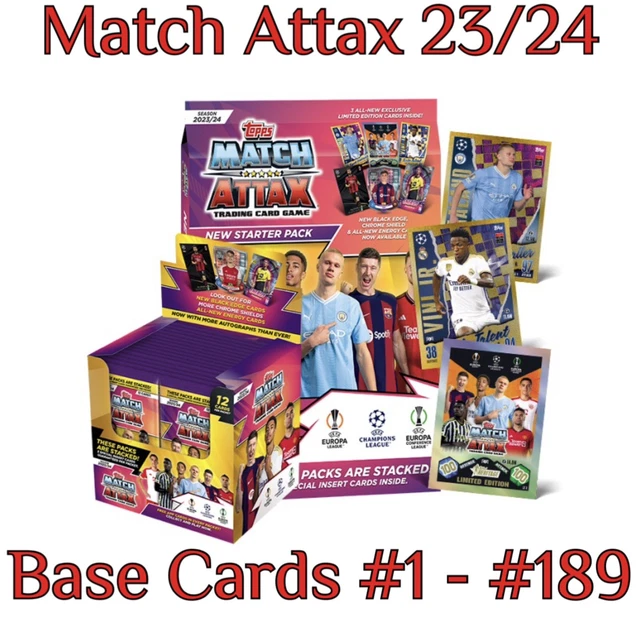 MATCH ATTAX 2023/24 2024 Champions League - Base Cards #1 - #189 £1.59 ...