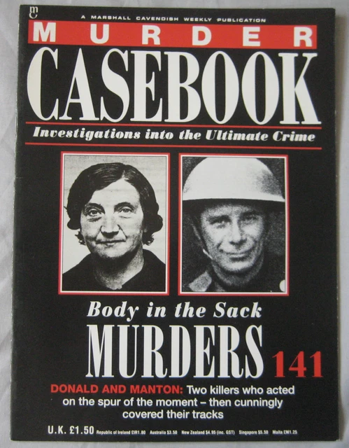 MURDER CASEBOOK MAGAZINE Issue 141 - Body in the Sack Murders, Donald ...