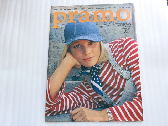 DDR PRAMO PRAKTISCHE Mode +Schnittmuster 2/1977 Bluse Jacke Junge Mode ...