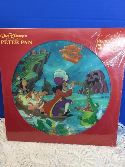 WALT DISNEY’S PETER Pan Picture Disc Disneyland 3110 Vinyl 1982 LP Album New £22.60 - PicClick UK