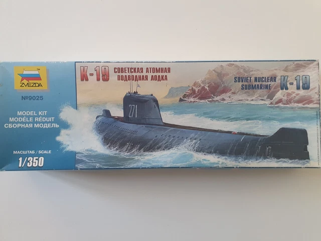 MAQUETTE ZVEZDA SOVIET NUCLEAR SUBMARINE 1/350 modèle réduit voir les ...