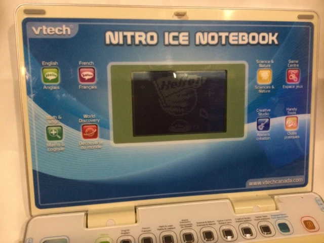 VTECH NITRO ICE Notebook Kids Learning Games Laptop 1 Cartridges French version $19.95 - PicClick CA