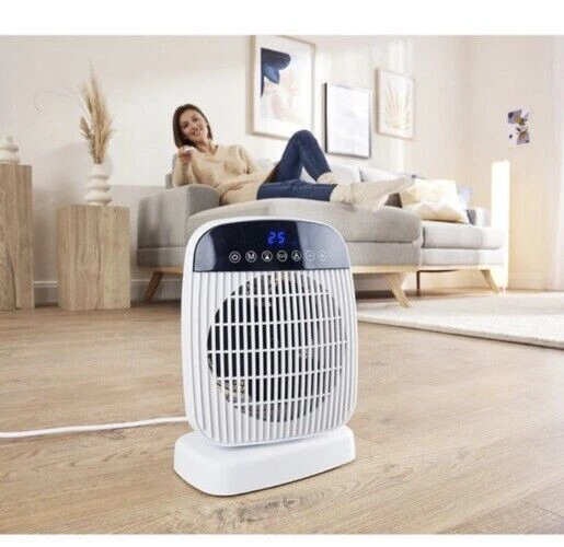 SILVERCREST FAN HEATER with Remote Control 2000w WHITE - GREAT QUICK ...