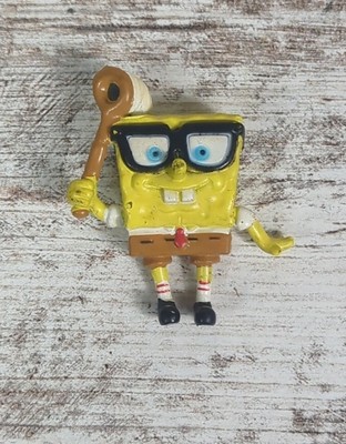 FIGURINE BOB SPONGE Carré Filet Papillon Nickelodeon Pvc 3 Pouces ...