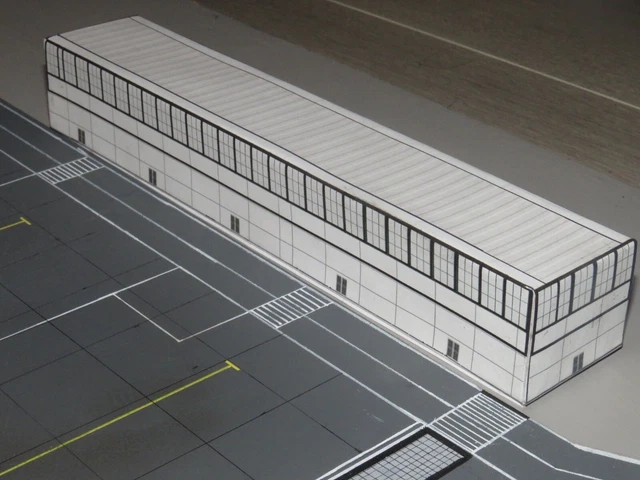 MODEL AIRPORT TERMINAL Building Pier Departure Gates 1:400 1:500 ...