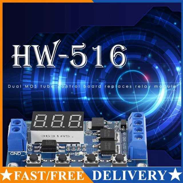 HW-516 DUAL MOS Relay Module DC 12V 24V Timing Control Module EUR 8,75 ...