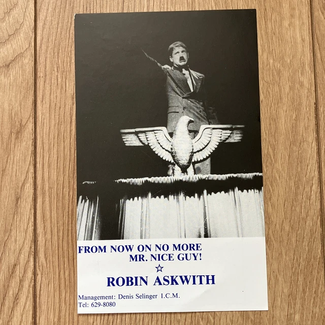 ROBIN ASKWITH - rare original acting z-page. Adolf No More Mr Nice Guy ...