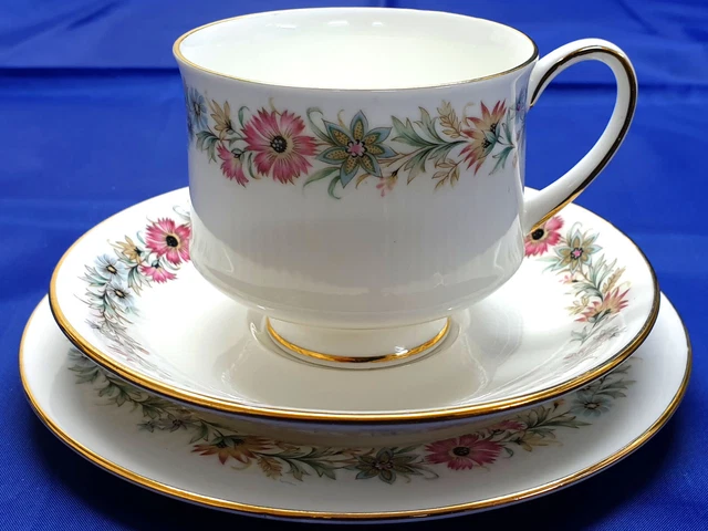 VINTAGE PARAGON FINE BONE CHINA 'BELINDA' FLORAL TRIO Excellent ...