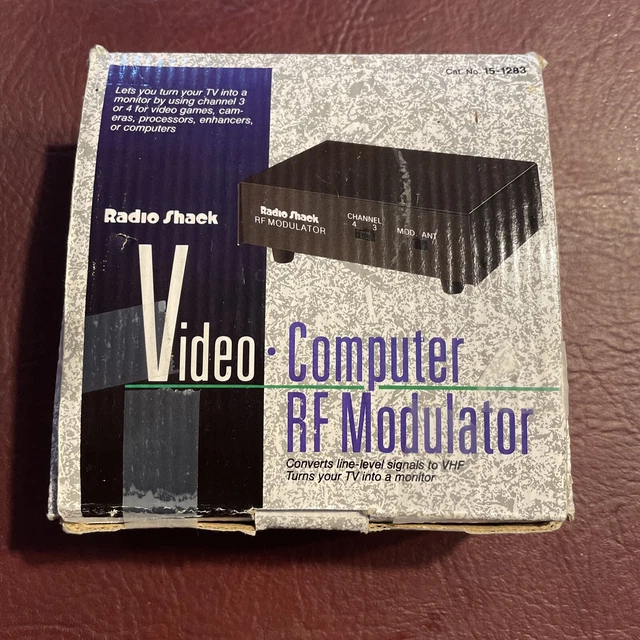 RADIO SHACK TV Video-Computer RF Modulator VHF Converter 15-1283 A 15 ...