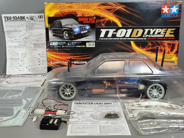 PARTIAL BUILT TAMIYA 58451 RC 1/10 BMW M3 E30 Sport Evo TT-01D Drift ...