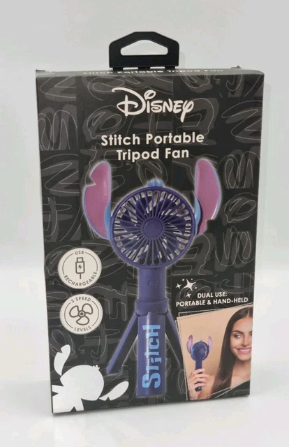 LILO & STITCH Disney Portable Tripod Fan Dual Use USB 3 Speed Boxed New ...