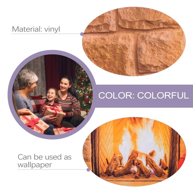 PHOTOGRAPHY BACKDROP CHRISTMMAS Holiday Booth Backdrops Fireplace $45. ...