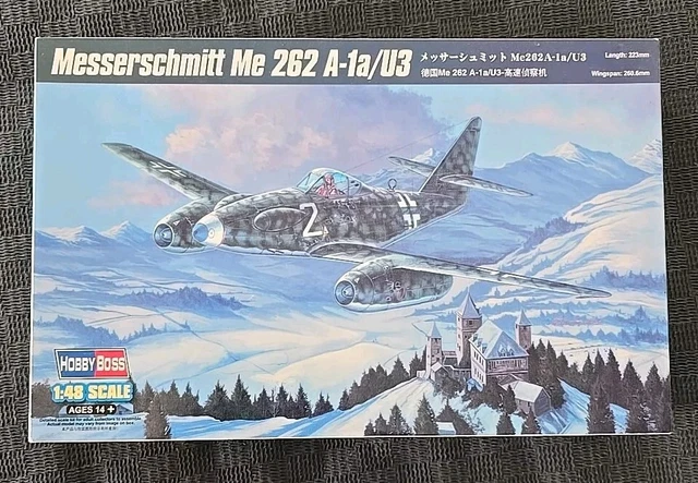 HOBBYBOSS 1/48 MESSERSCHMITT Me 262 A-1a/U3 Model Kit 80371 EUR 1,00 - PicClick FR