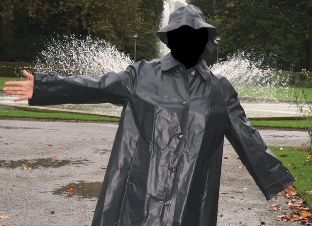 KLEPPERMANTEL KLEPPER REGENMANTEL Gummi PVC Rubber Mantel Raincoat EUR ...