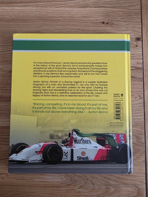 AYRTON SENNA PORTRAIT Of A Racing Legend Bruce Jones Hardback Book ...