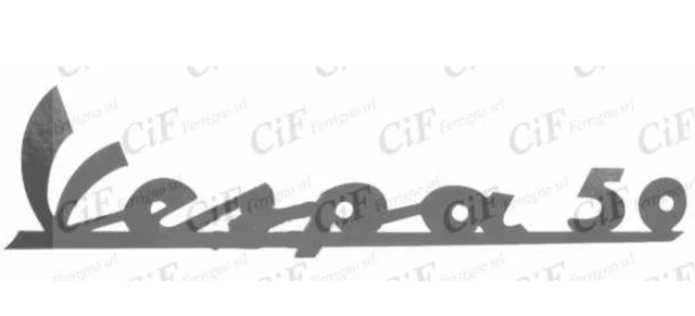 3379 ÉCRIT ORRNEMENT Armes Avant Noir Adhésif Piaggio Vespa 50 1970 70 ...