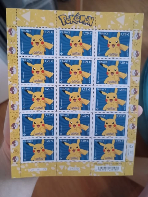 TIMBRE POKÉMON OFFICIELLE edition limitée la poste EUR 300,00 - PicClick FR