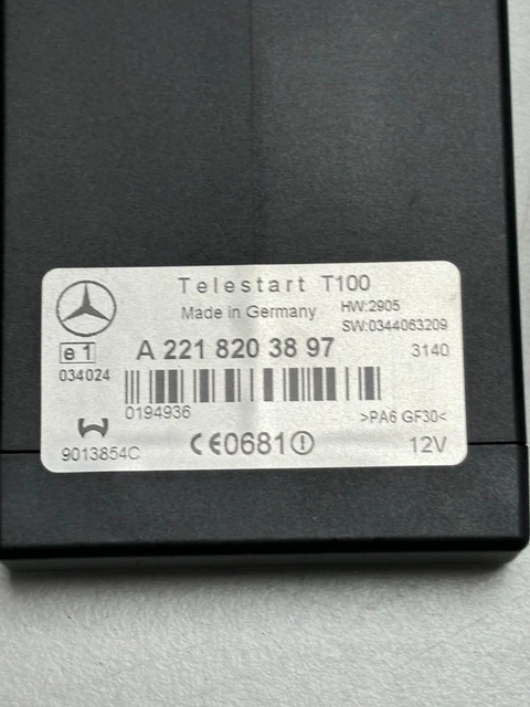 MERCEDES W212 W221 Steuergerät Standheizung Empfänger WEBASTO T100 ...