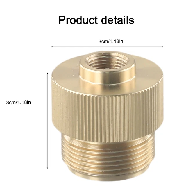 PREMIUM ALLOY GAS Tank Adapter Valve Compatible with For MAPP Gas Tanks ...