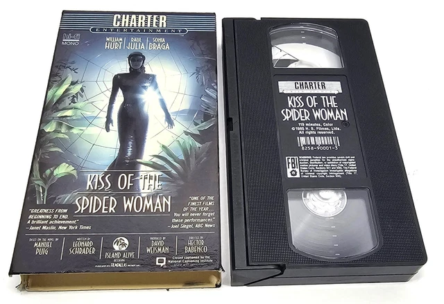 KISS OF THE Spider Woman VHS 1986 Charter Entertainment Gay Interest £8 ...