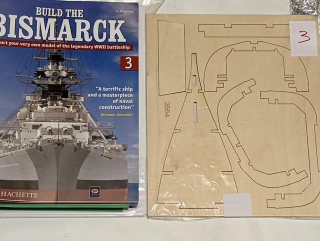 HACHETTE PARTWORKS- Build the Battleship Bismarck Part 3 - $30.00 ...