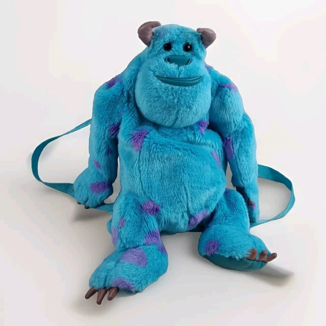 DISNEY PIXAR MONSTERS Inc SULLEY Sully Backpack kids soft toy apx 17" £ ...