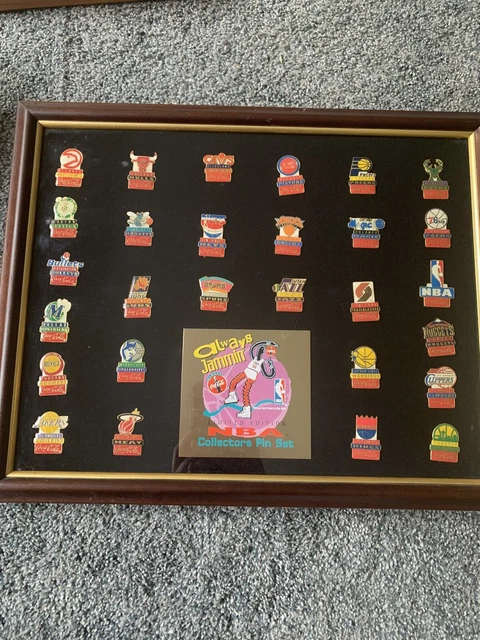 1990’S COCA-COLA COLLECTORS Limited Edition NBA Pin Set 28 “Always ...