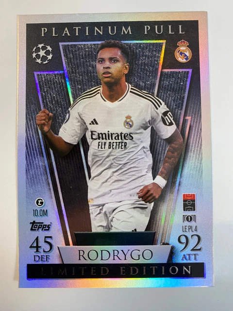 TOPPS MATCH ATTAX 2024-2025 Rodrygo Real Madrid Platinum Pull EUR 1,17 ...