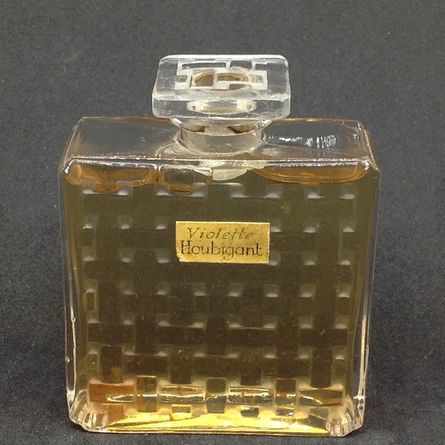 HOUBIGANT VIOLETTE PARFUM 8cm Plein sans boite R LALIQUE fêle voir ...