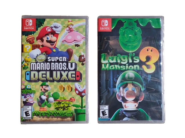 LUIGI'S MANSION 3 + Super Mario U Deluxe! Lotto di giochi per Nintendo ...