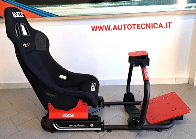 TELAIO SIMULATORE DI Guida Sparco Evolve Gtr Con Sedile Rev Gaming Sim ...