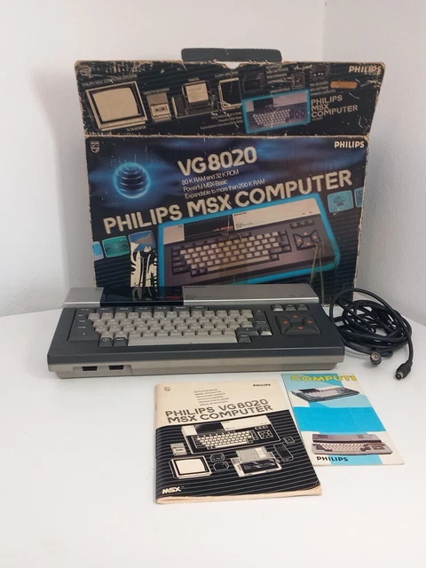 PHILIPS MSX COMPUTER Vg 8020 Testato E Funzionante EUR 169,99 - PicClick IT