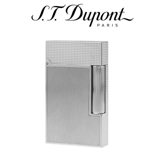 NEW ST DUPONT Ligne 2 Line - Diamond Head Brushed Platinum Perfect Ping ...