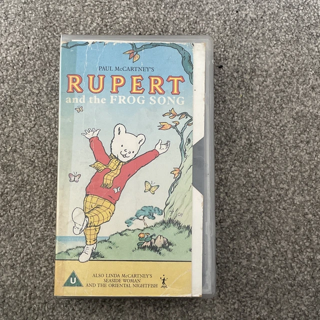 RUPERT AND THE Frog Song 1990 Paul McCartney's VHS Video tape Cassette ...